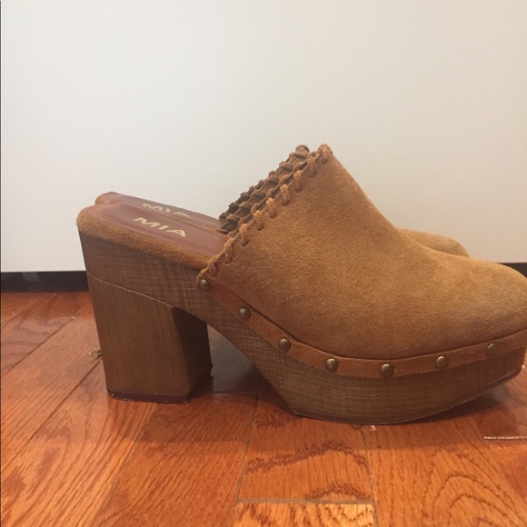 MIA | Shoes | Platform Suede Clogs | Poshmark